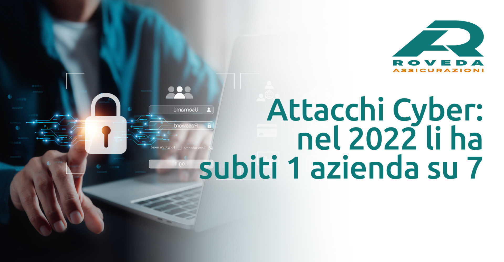 Attacchi Cyber: nel 2022 li ha subiti 1 azienda su 7 | Roveda Assicurazioni